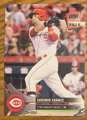 EUGENIO SUAREZ, 2018 TOPPS "NATIONAL BASEBALL CARD DAY" CARD, REDS STAR ...