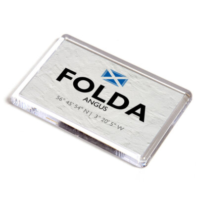 FRIDGE MAGNET - Folda, Angus, Scotland - Lat/Long NO1864 | eBay UK
