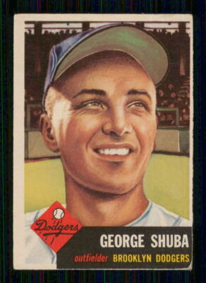 1953 TOPPS # 34 GEORGE SHUBA 18473 | eBay