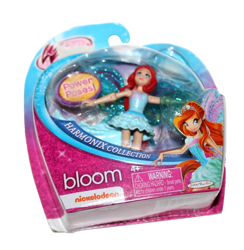 Winx Harmonix Collection Bloom Power Poses Mini Butterfly Fairy Doll ...
