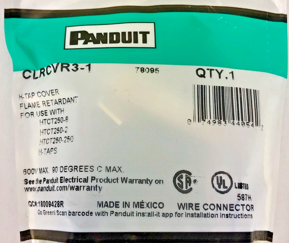 Panduit CLRCVR3-1 Insulating Clear HTAP Cover for HTCT 250 kcmil | eBay