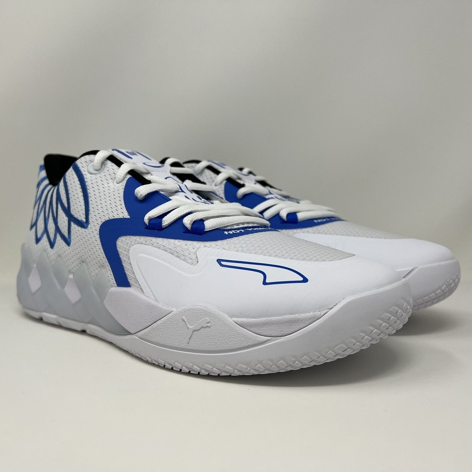 PUMA MB.01 MB1 Lo Team Colors White Royal Blue LaMelo Men's Size 12 ...