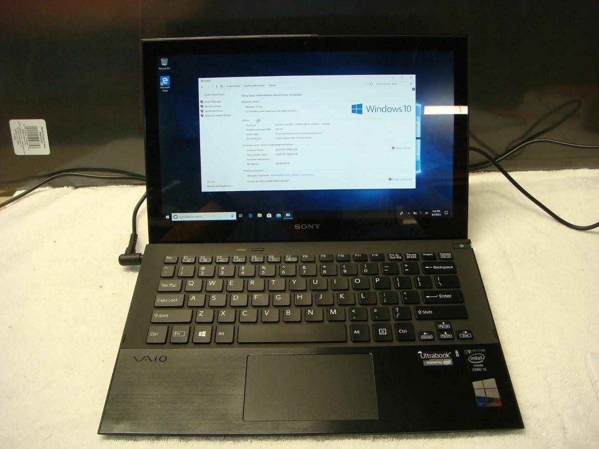 Vaio Laptop Touch Screen