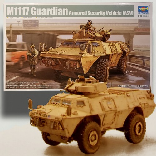 TRUMPETER 01541 M1117 GUARDIAN ARMORED SECURITY VEHICLE (ASV) MODEL KIT ...