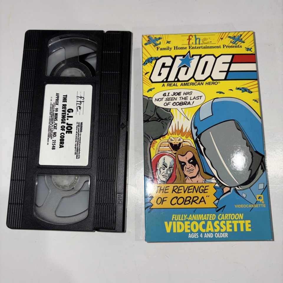 VINTAGE 1985 G.I. Joe The Revenge Of Cobra-VHS-Family Home ...