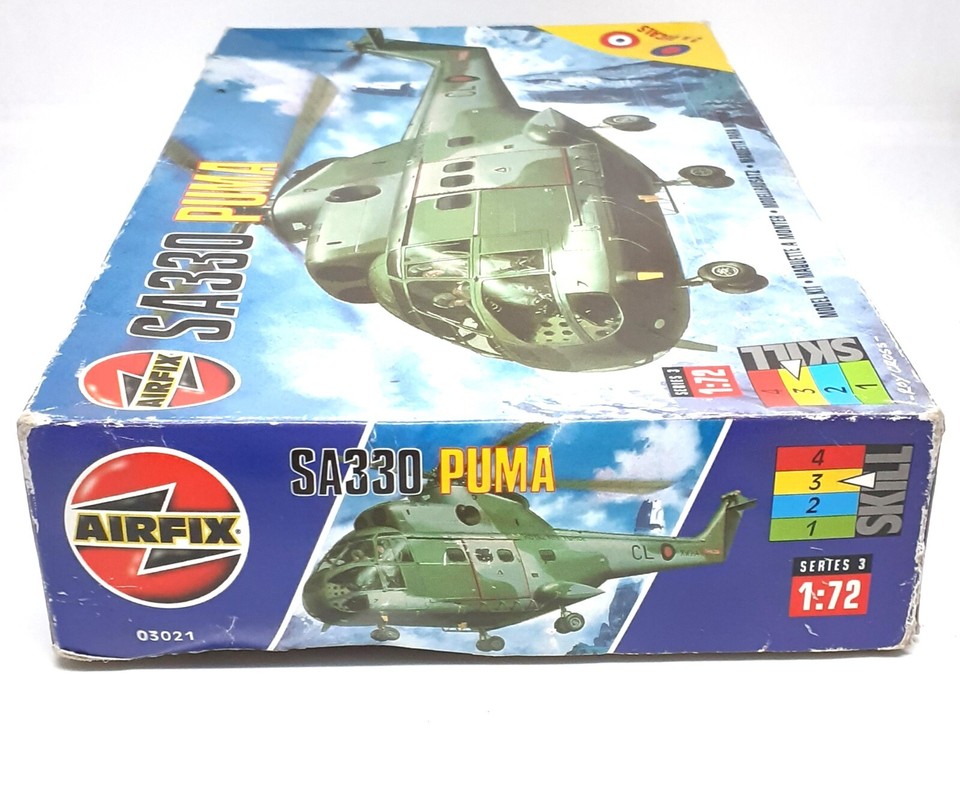 Airfix 1:72 Scale SA330 Puma Helicopter Model Kit Royal Air Force ...