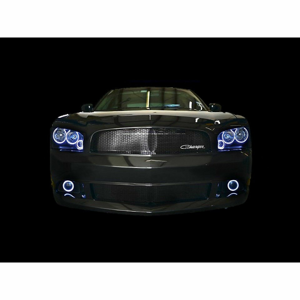 Multi-Color LED RGB Headlamp Angel Eye Halo Ring Set For 02-05 Dodge ...