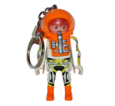Playmobil KEYCHAIN Spaceman Astronaut w/ orange helmet Keychain - 80 | eBay
