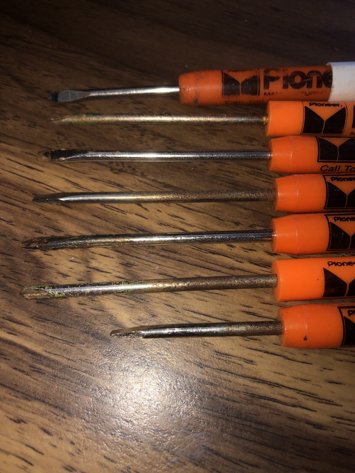 Vtg Lot Of (7) Alexander & Ready Tool Advertising Pioneer Screwdrivers ...