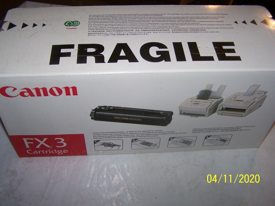 NEW GENUINE FX-3 Cartridge For Canon Laser CFX-L3500IF CFX-L4000 FAX ...