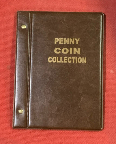 VST AUSTRALIAN 1d PENNY COIN ALBUM 1911 to 1964 MINTAGES PRINTED ...