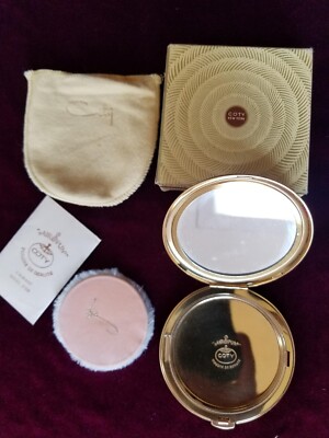 Vintage Coty Airspun Powder Compact Case With Mirror, Its Box, Pouch ...