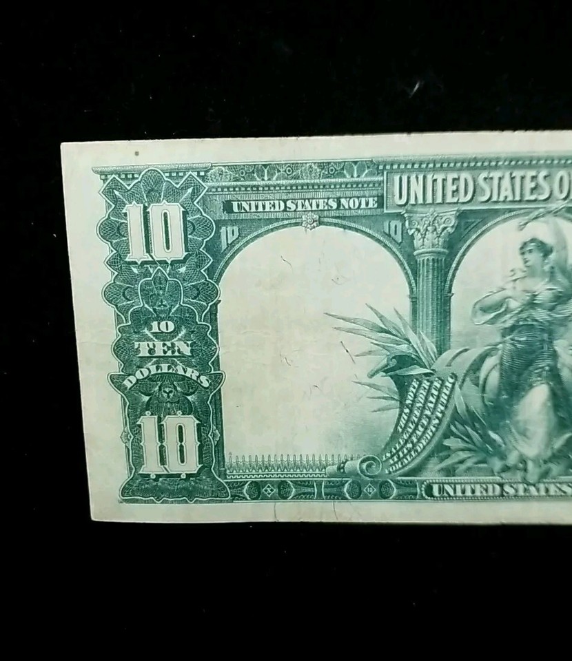 1901 $10 Bison United States Currency Note Circulated VF #812 | eBay