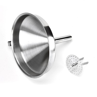Funnel Stainless Steel Strainer Food Funnels with Mini Colanders ...