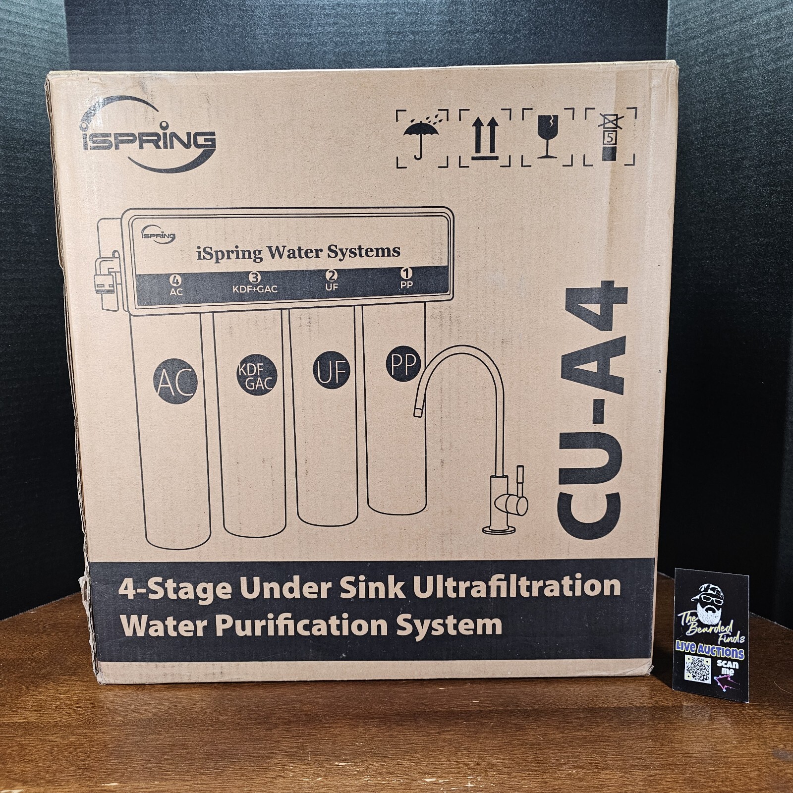 iSpring CU-A4 0.01μm Ultra-Filtration Under Sink Water Filter System ...