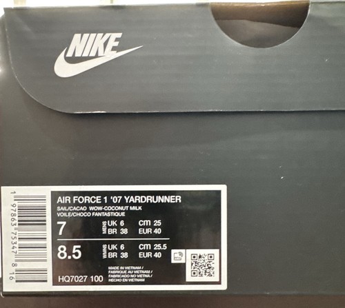 Size 7 - Nike Howard University x Air Force 1 '07 Low Yardrunners Pack ...