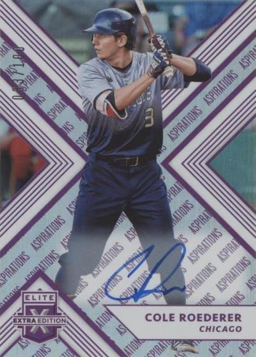 2018 Panini Elite Extra Edition - Cole Roederer #76 Aspirations Purple ...