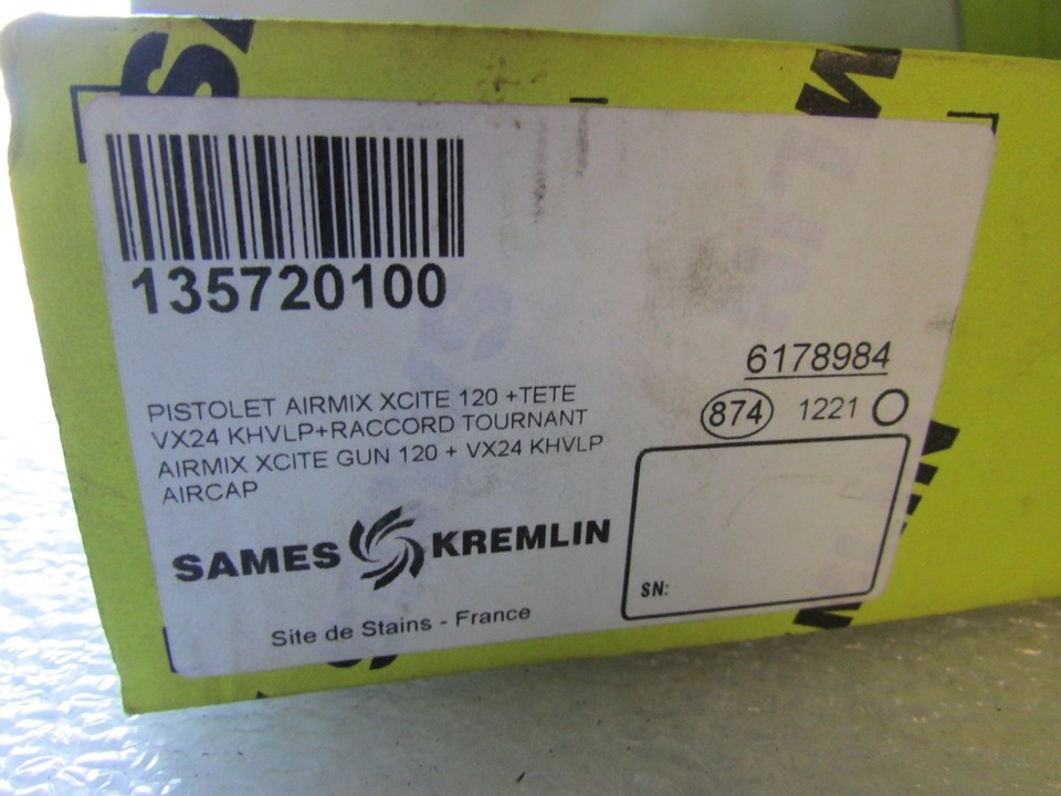 Sames Kremlin Pistolet Airmix 120-TETE VX24 KHVLP Aircap-Spray Paint ...