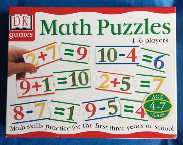 DK Games Math Puzzles Ages 4-7 Educational | eBay