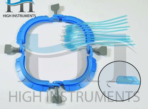 Lone Star Veterinary Retractor Ring With 10 Hooks Reusable Surgical ...