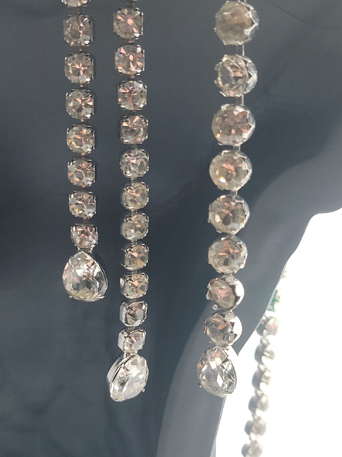 1950s Rare Original By Robert Paste Necklace 34" Pro… - Gem