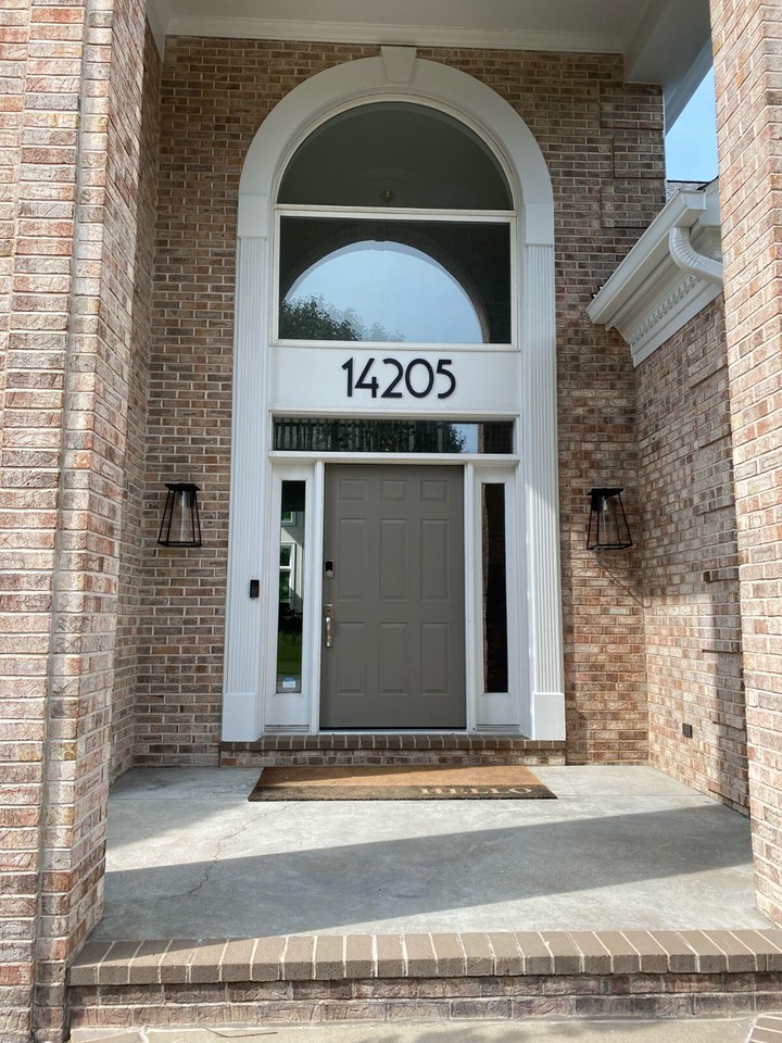 12 inch Art Deco House Numbers, color choices | eBay