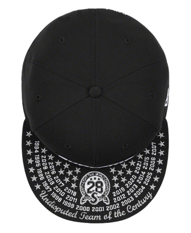 Supreme Undisputed Box Logo New Era Cap Hat Black Fall Winter 2021 Size ...