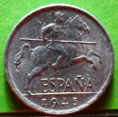 UNC, ESTADO ESPAÑOL (Franco) 5 Centimos, 1945, Aluminum, SPAIN | eBay