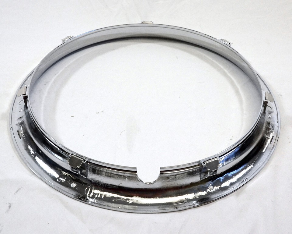 Set of 4 15" CHROME WHEEL TRIM RINGS Beauty Rims Ring Glamour Band for ...