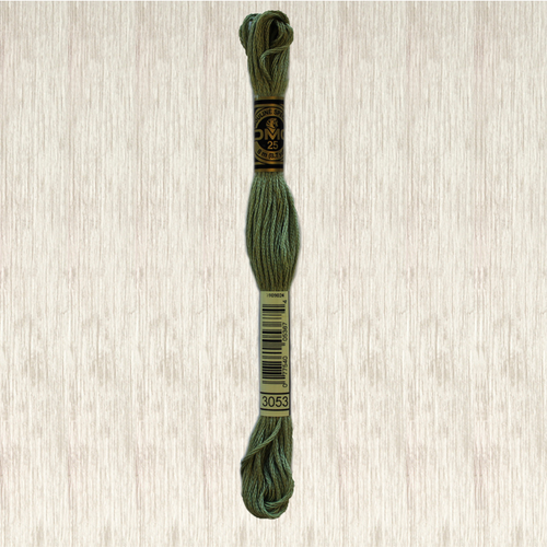 DMC Stranded Cotton - 3053 - Green Grey | eBay