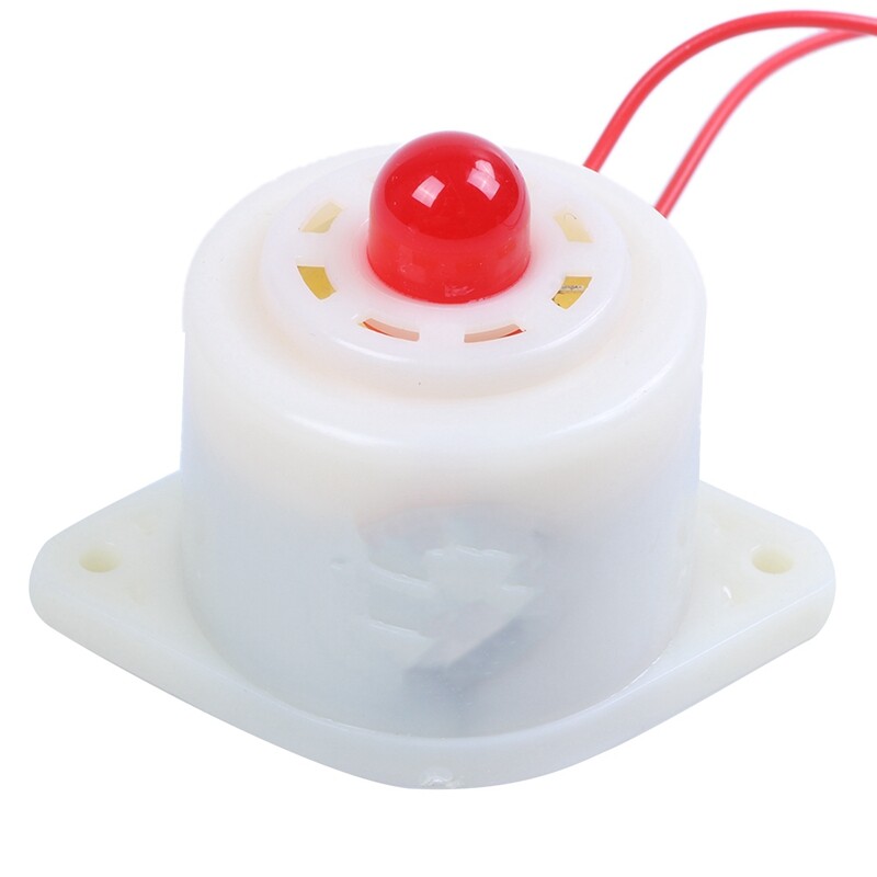 2X(-3 AC220V Industrial LED Blinker Red Alarm Siren Buzzer 100dB White ...
