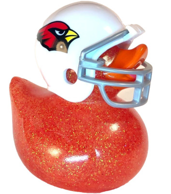 FREE SHIP - GLOSSY GLITTER NFL FOOTBALL PLAYER RUBBER DUCK CARDINALS ...