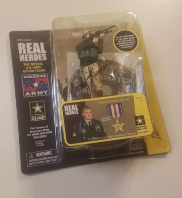 NIB RARE New Real AMERICAS ARMY Heroes Autograph Sgt Tommy Rieman ...