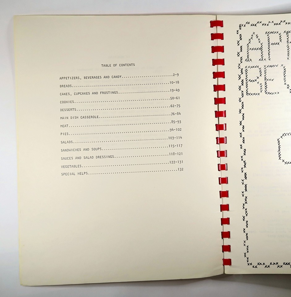 ABC Recipe Sampler Cookbook Vintage 1977 Missouri School Lunch Ladies ...