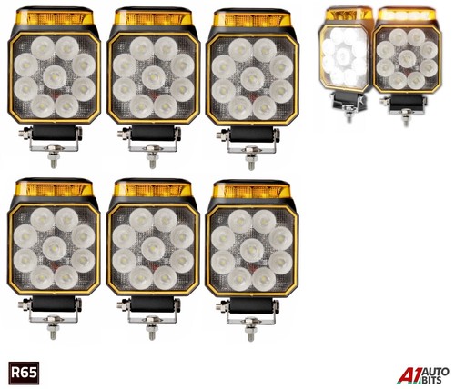 6X Led Reverse & Warning Flashing Light 12V 24V 14W 900Lm Truck Trailer ...