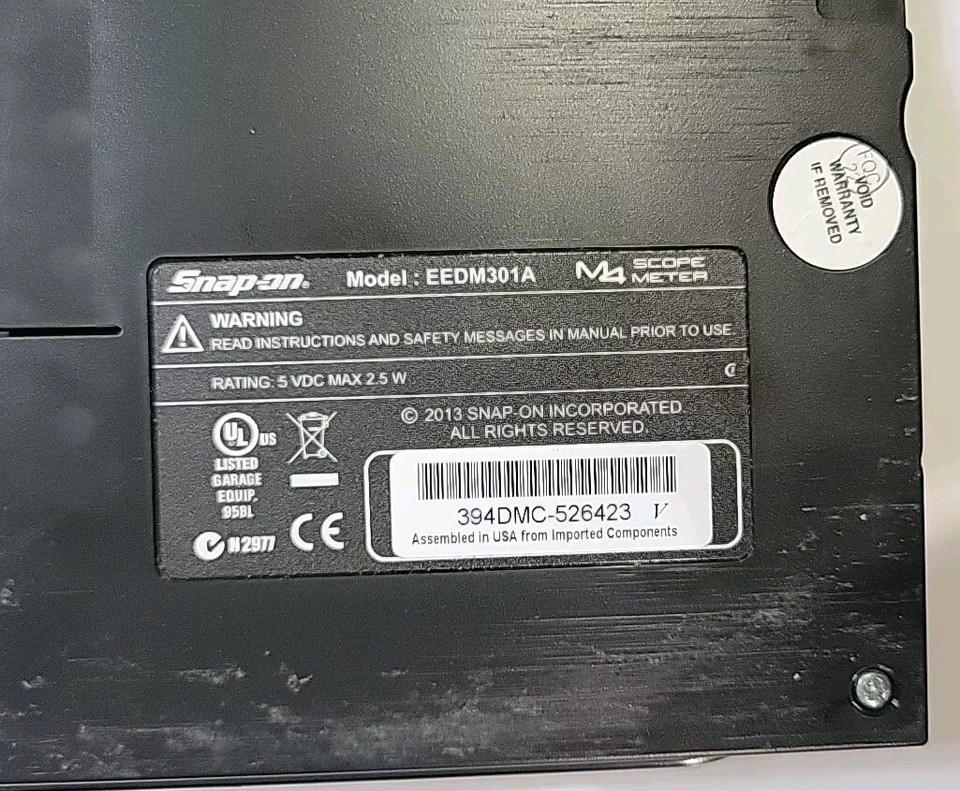Snap On Diagnostic M4 Scope Meter Module EEDM301A | eBay