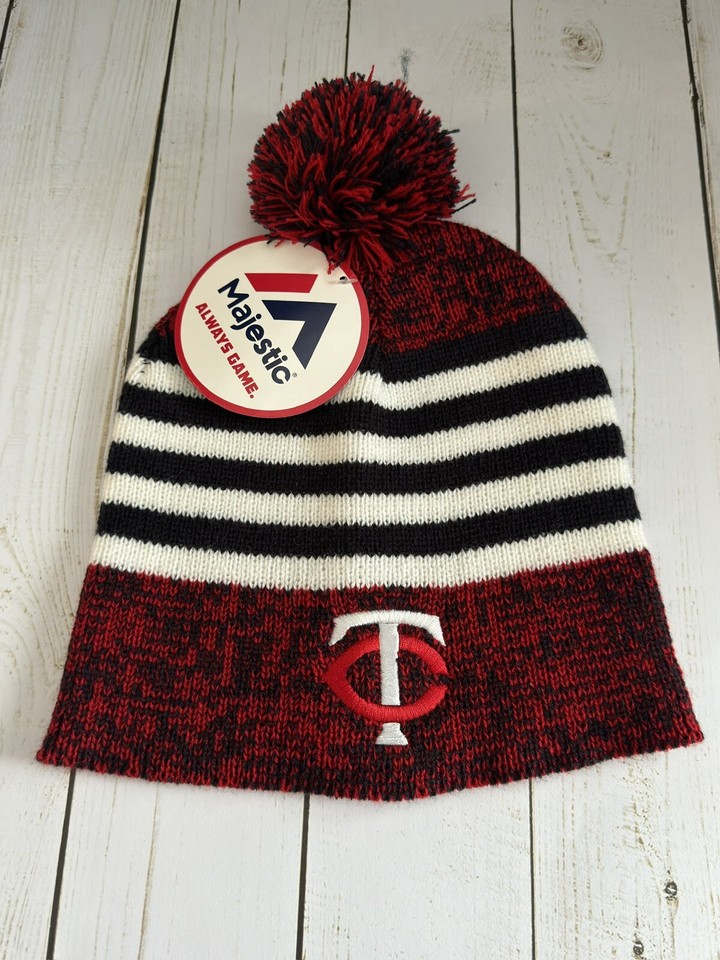Minnesota Twins MLB SGA Majestic Stocking Cap Pom knit NEW | eBay