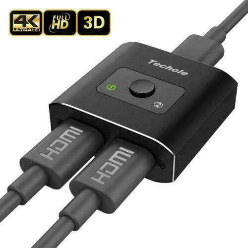 Techole 407059 HS305 HDMI Switch 4K Bidirectional 1:2 Splitter - Black ...