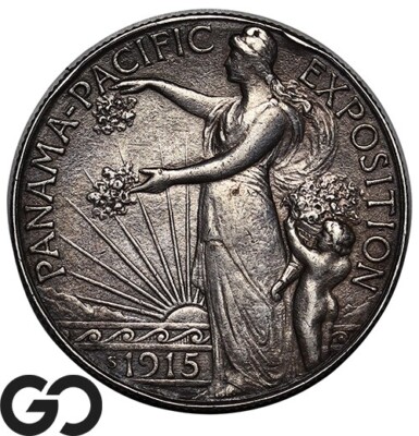 1915-S Panama Pacific Commemorative Half Dollar, Tough Better Date Commem | eBay