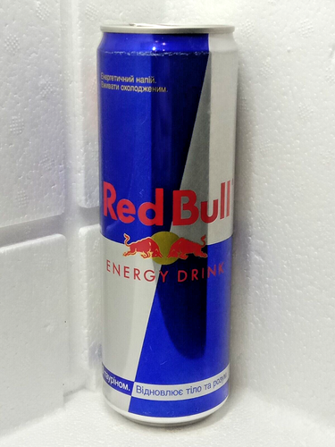 Empty Can Energy Drink RED BULL Empty Can 473 ml. Ukraine 2009 Top Open ...