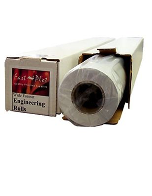 47 lb. Premium Coated Bond Plotter Paper 24" x 100' 2" Core - 1 Roll | eBay