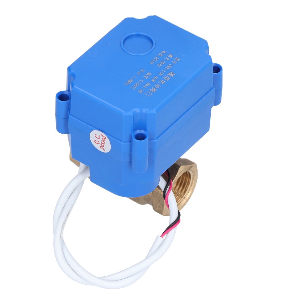Electric Ball Valve Brass Motorized Switch Mini DN15 1/2in DC12V ...