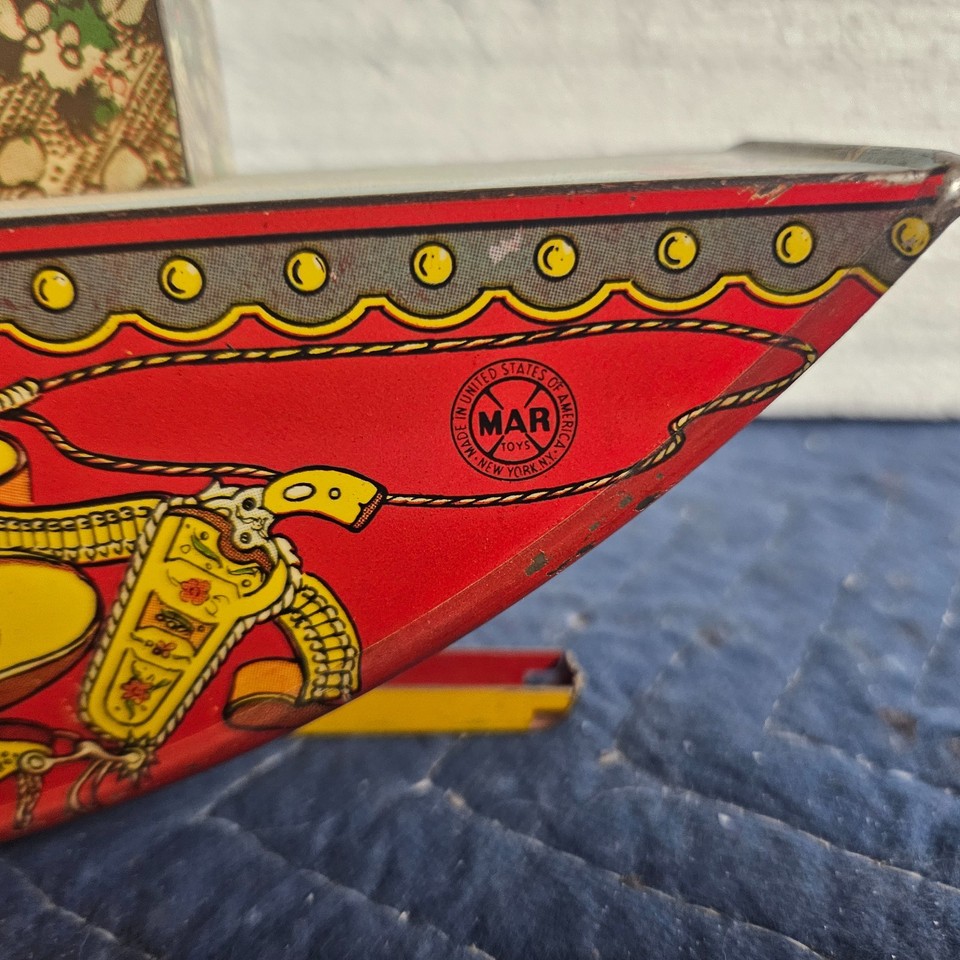 Clean Marx Ranger Range Rider Tin Litho Wind Up Toy | eBay