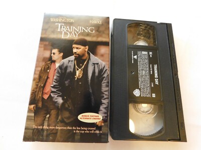 Training Day VHS 2002 Bonus Footage Including Alternate Ending Rated R ...