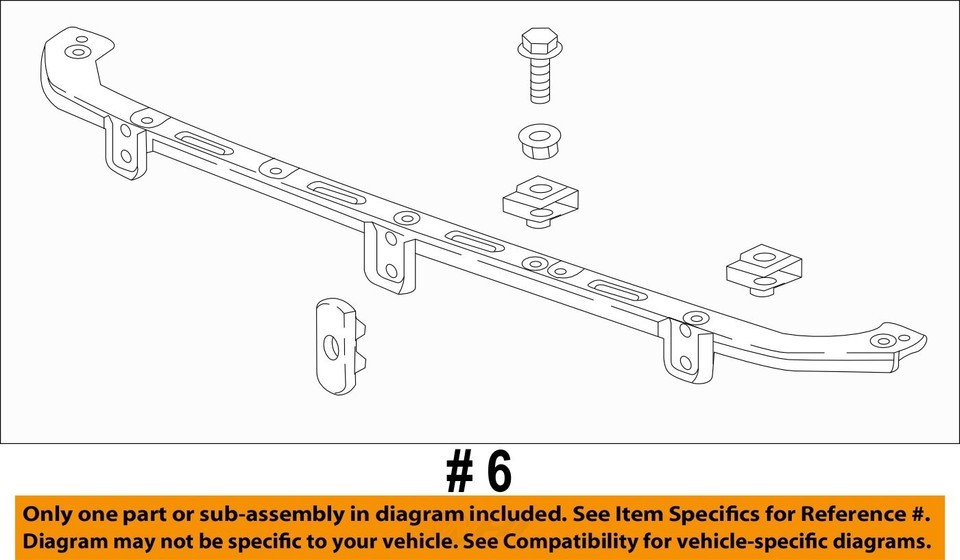 GM OEM 17-19 Acadia Front Bumper Grille Bumper Components-Upper Support ...
