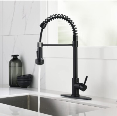 AMAZING FORCE: Kitchen Faucet with Pull Down Sprayer With Two Modes ...