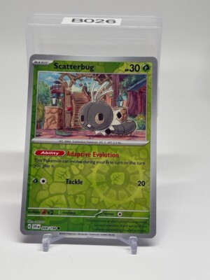 Scatterbug Reverse Holo 008 - Scarlet And Violet Pokémon Card | eBay