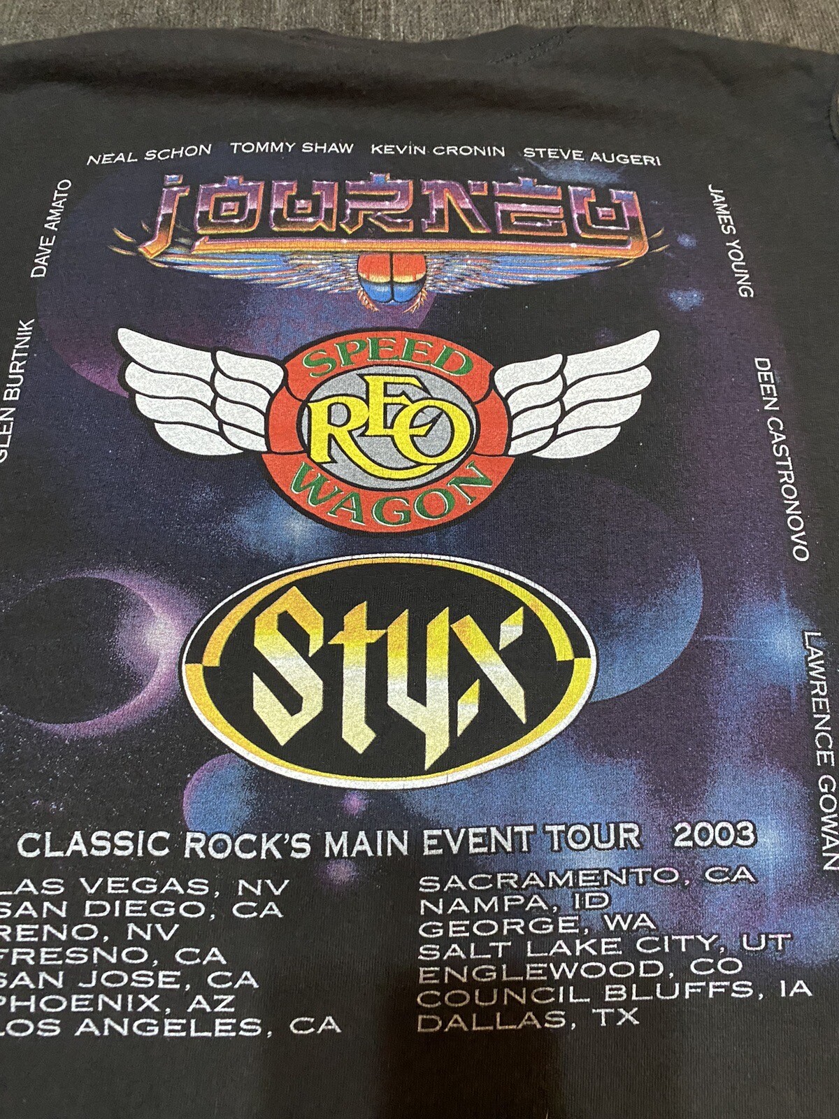 Rare JOURNEY REO STYX Classic Rock Main Event Tour 20… - Gem