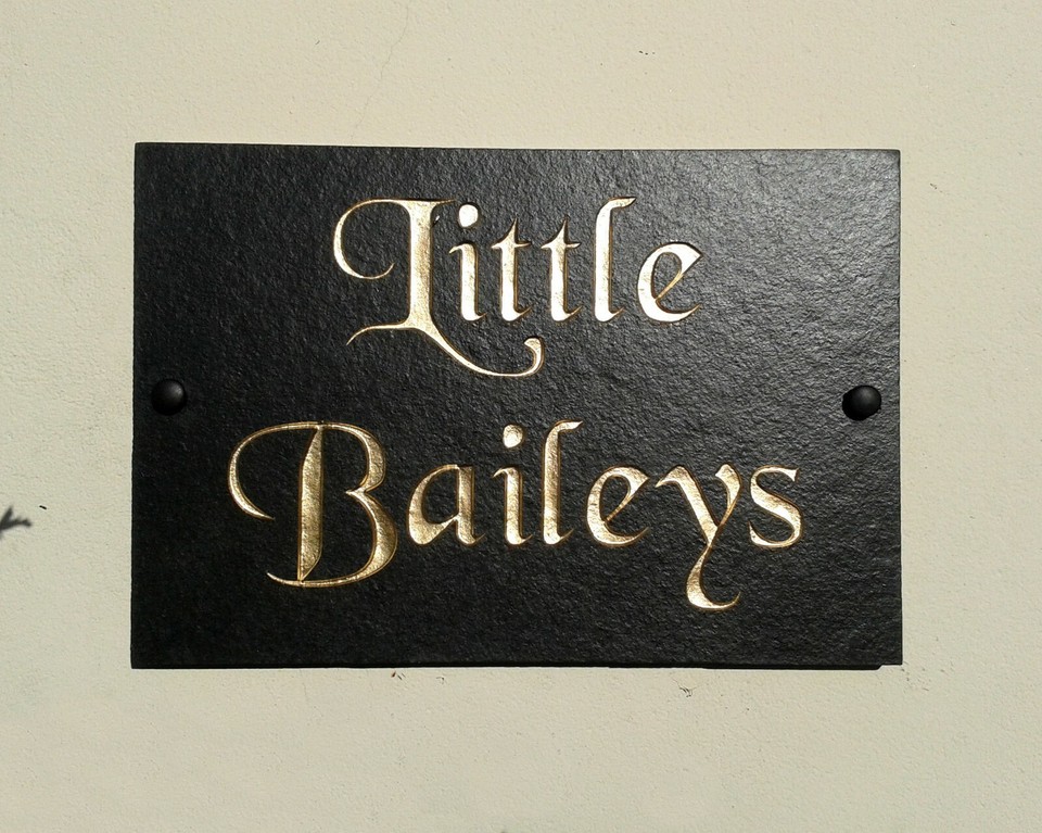 New Deep Engraved Slate House Door Sign Plaque Any Name Number Many ...