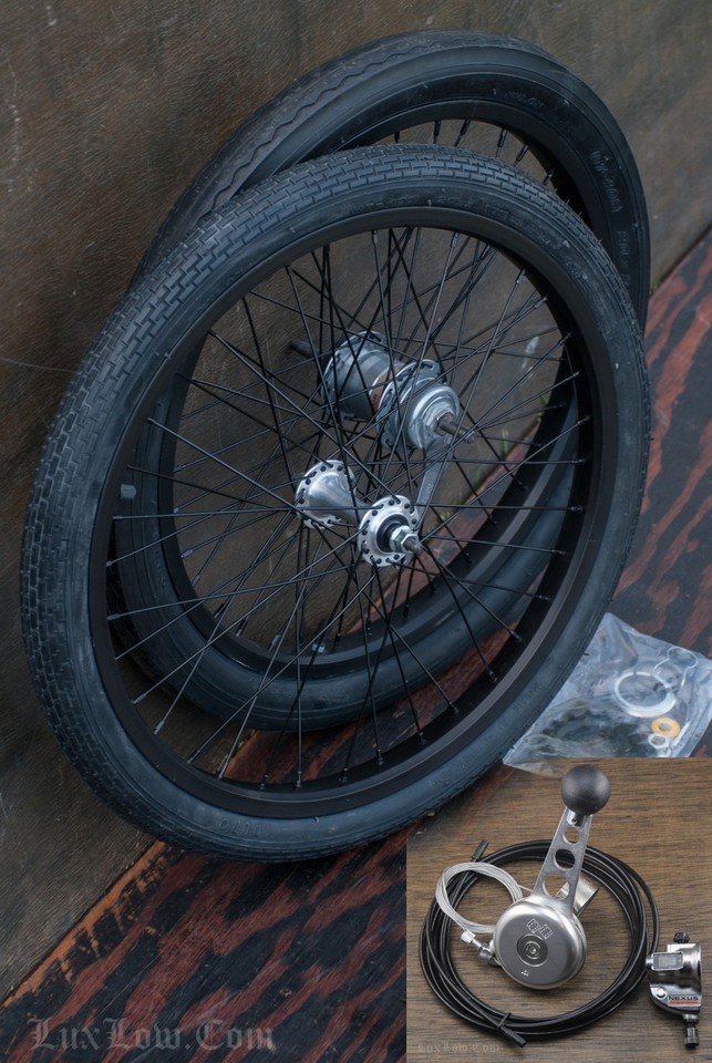 20" Stingray Bike Stick Shifter WHEELS 3 Speed Hub Tires Vintage ...